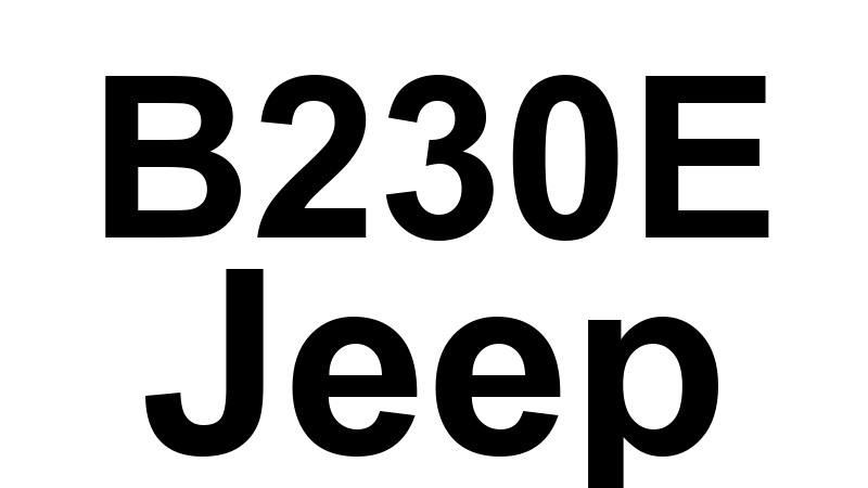 B230E Jeep - Entrada do Circuito do Interruptor de Estacionamento do ...