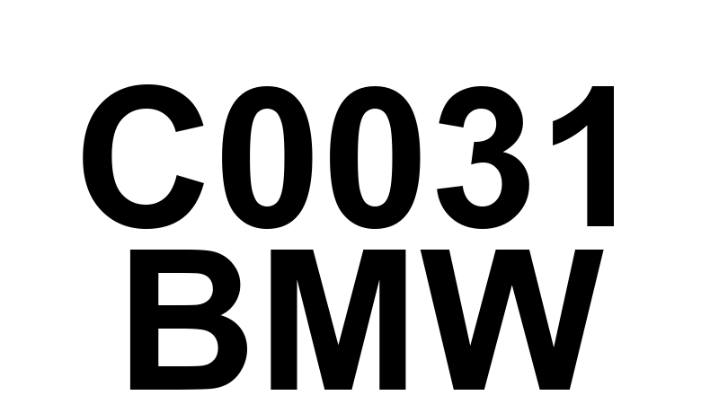 C0031 BMW - Sensor de Velocidade da Roda Dianteira Esquerda