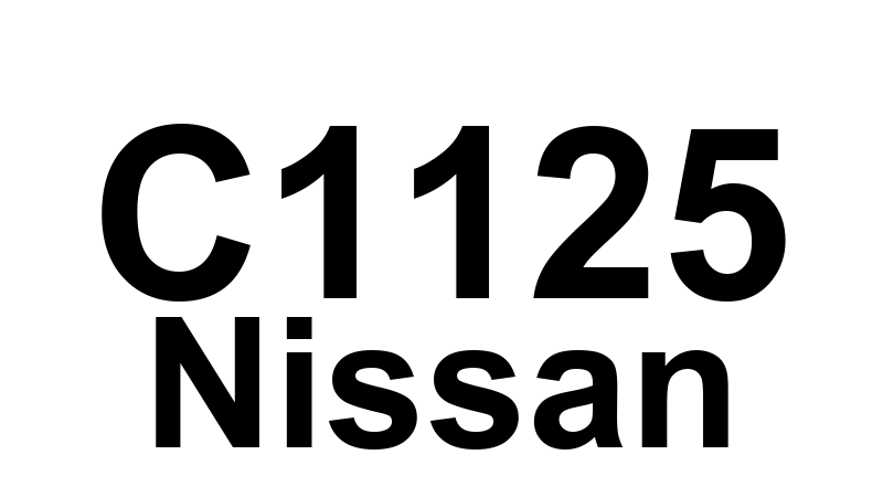 C1125 Nissan - Solenoide do ABS - Falha no Solenoide da Roda Traseira ...