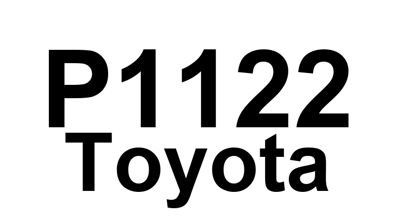 P1122 Toyota - Sensor de Posição da Válvula de Controle do Fluxo de ...