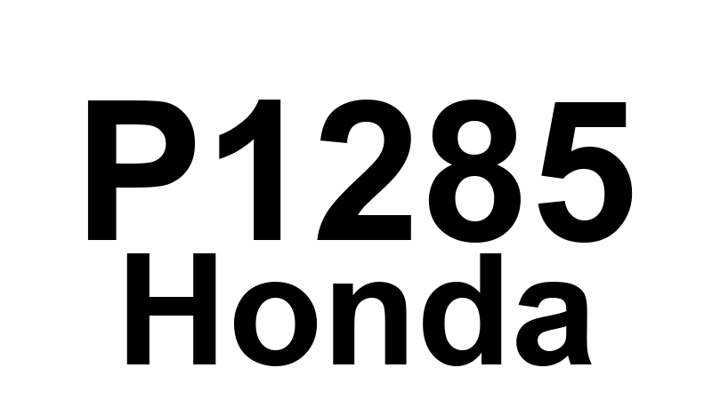 P1285 Honda - Sensor de Posição do Acelerador 3 - Mau Funcionamento do ...
