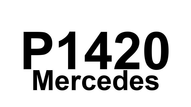 P1420 Mercedes - Válvula de comutação da bomba de ar (Y32)