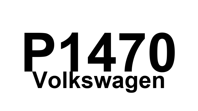 P1470 Volkswagen - Circuito do LDP de Controle de Emissões EVAP - Mau ...