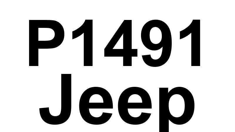 P1491 Jeep - Circuito da Bomba de Refrigerante Pós-Operação - Tensão Alta
