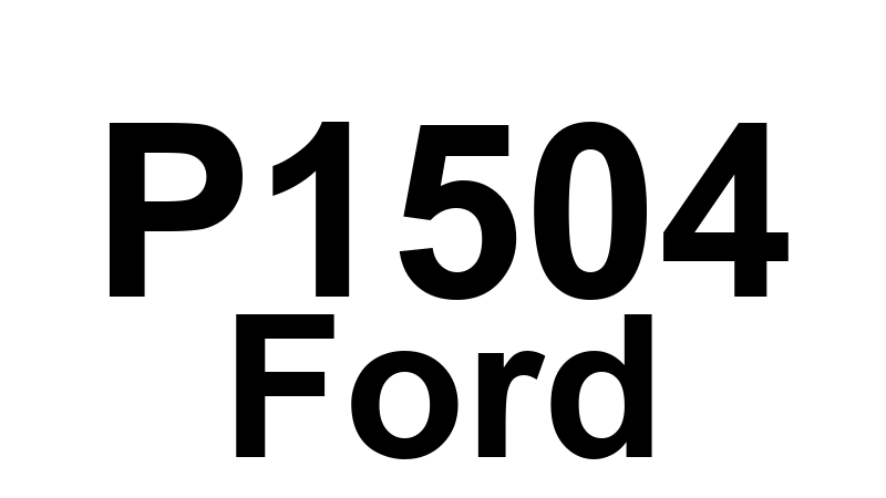 P1504 Ford - Sistema de Controle de Ar da Marcha Lenta - Mau ...