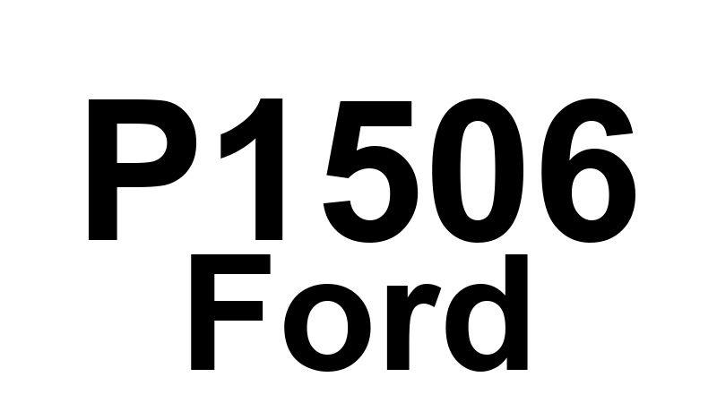 P1506 Ford - Erro de Excesso de Velocidade no Controle de Ar da Marcha ...