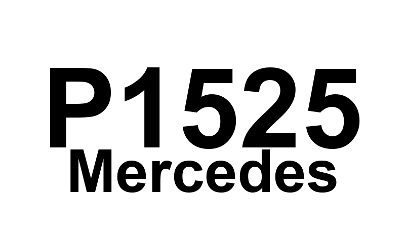 P1525 Mercedes - Atuador de sincronização do comando de válvulas (Y89).