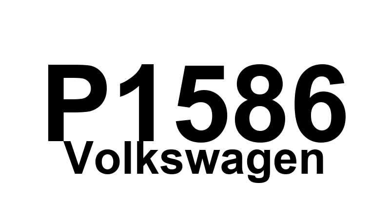 P1586 Volkswagen - Válvulas do Coxim do Motor - Curto para B+.
