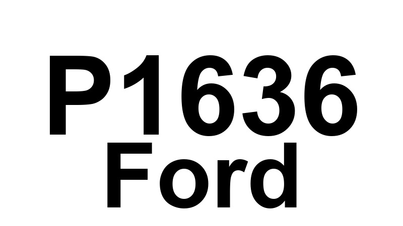 P1636 Ford - Chip de Assinatura Indutiva - Erro de Comunicação