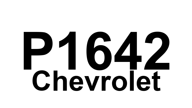 P1642 Chevrolet - Relé de Controle do Ventilador 2/3 - Mau ...
