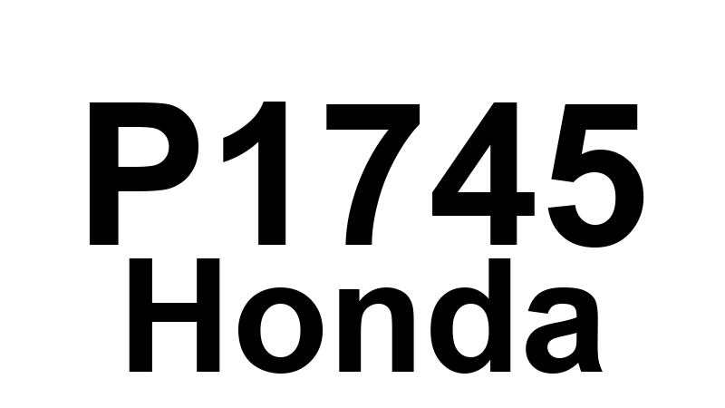 P1745 Honda - (Sistema de Controle de Troca de Marchas - Válvula de ...
