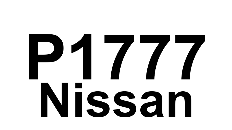 P1777 Nissan - Circuito do Motor de Passo - Problema Detectado