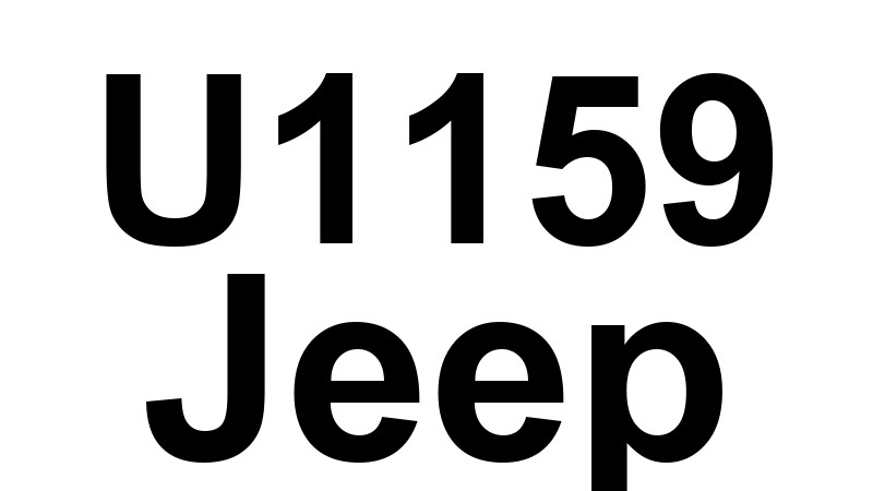 U1159 Jeep - Módulo do Sistema de Barra Estabilizadora Automática (ASBS ...