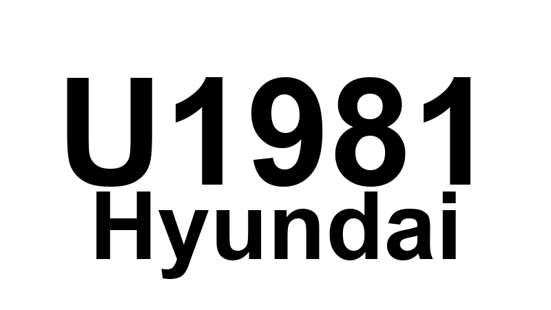 U1981 Hyundai - Tempo de espera excedido para mensagem CAN de ...