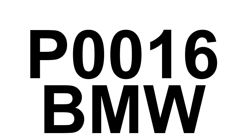P0016 BMW - Correlação entre Posição do Virabrequim e Posição do ...